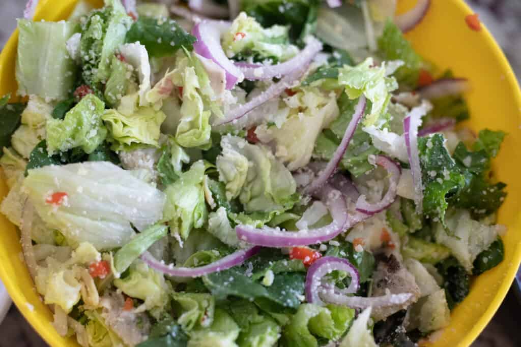 Simple Italian Salad - The Hangry Economist