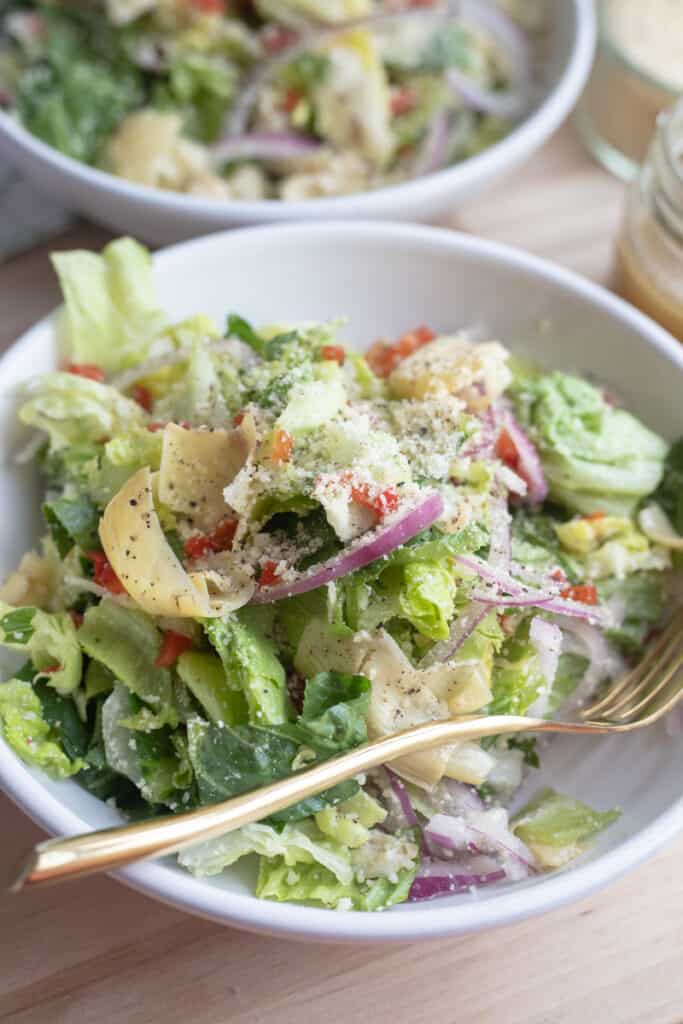 Simple Italian Salad - The Hangry Economist