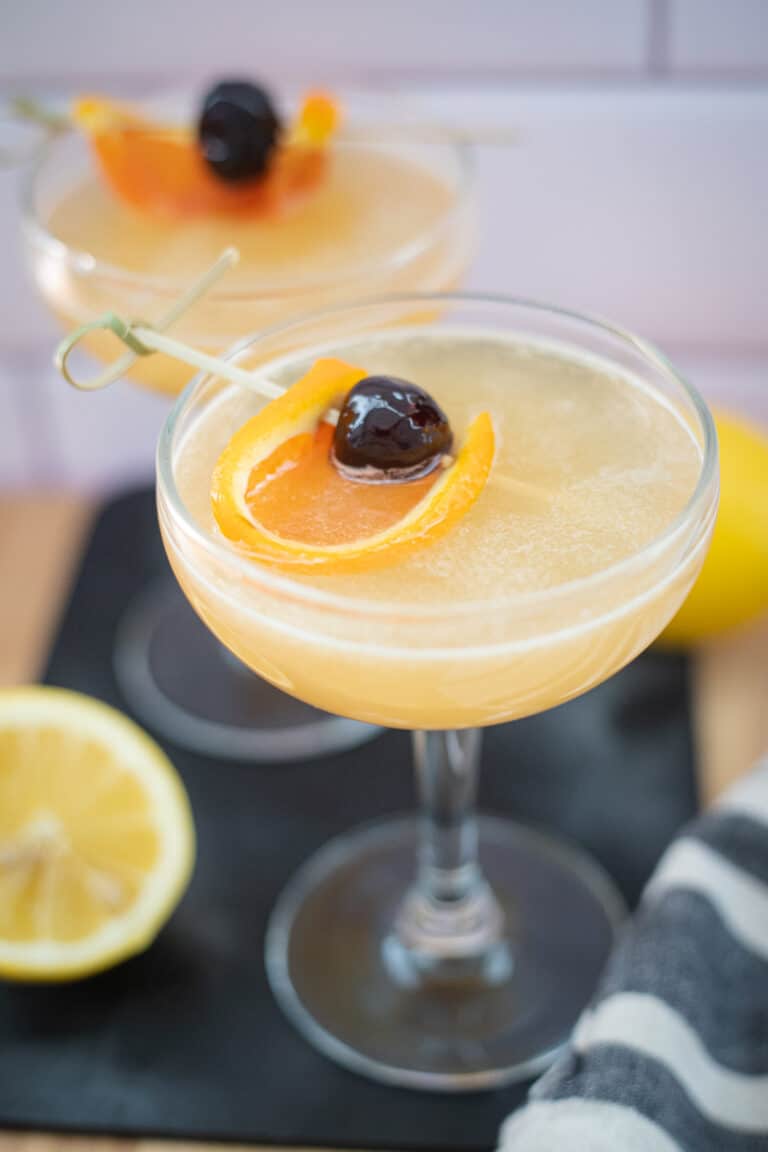 Honey Lemon Whiskey Sour - The Hangry Economist