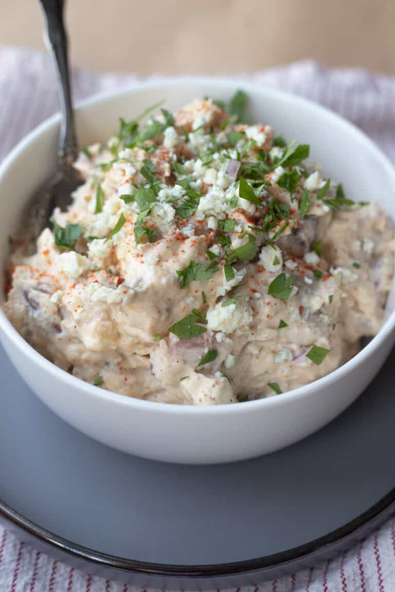 Blue Cheese Potato Salad with Bacon - The Hangry Economist