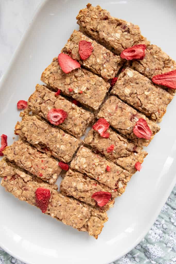Strawberry Protein Bars - The Hangry Economist